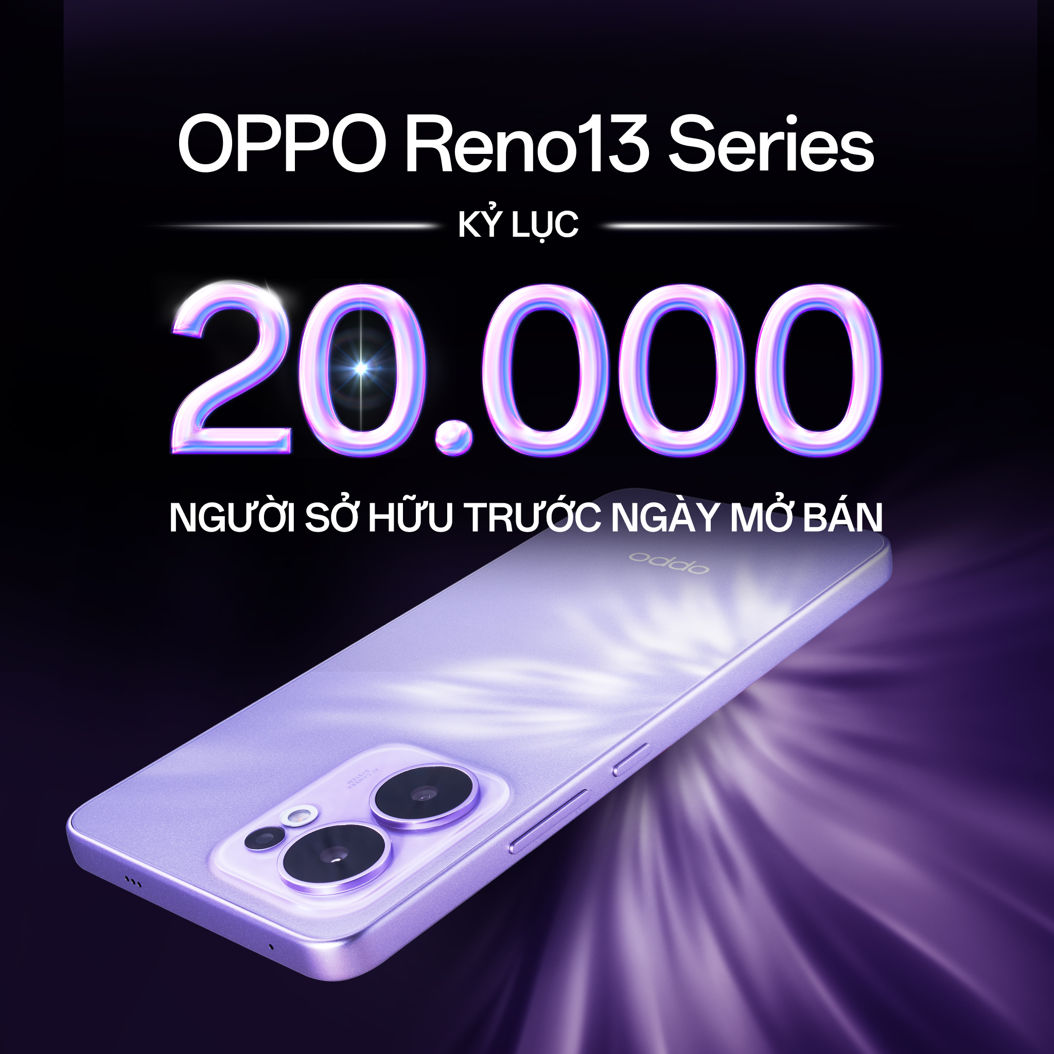 “Chuyên Gia AI” - OPPO Reno13 Series thu hút hơn 20.000 người sở hữu trước ngày mở bán chính ...