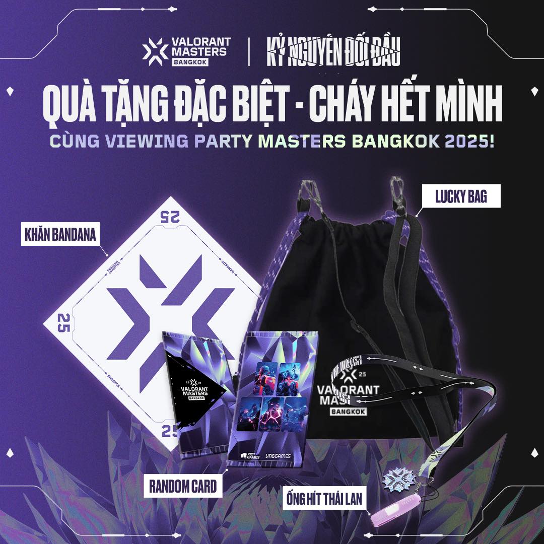 "Dawn of the Duelist" – Viewing Party Chung kết VALORANT Masters Bangkok 2025: Thẻ thông hành ...